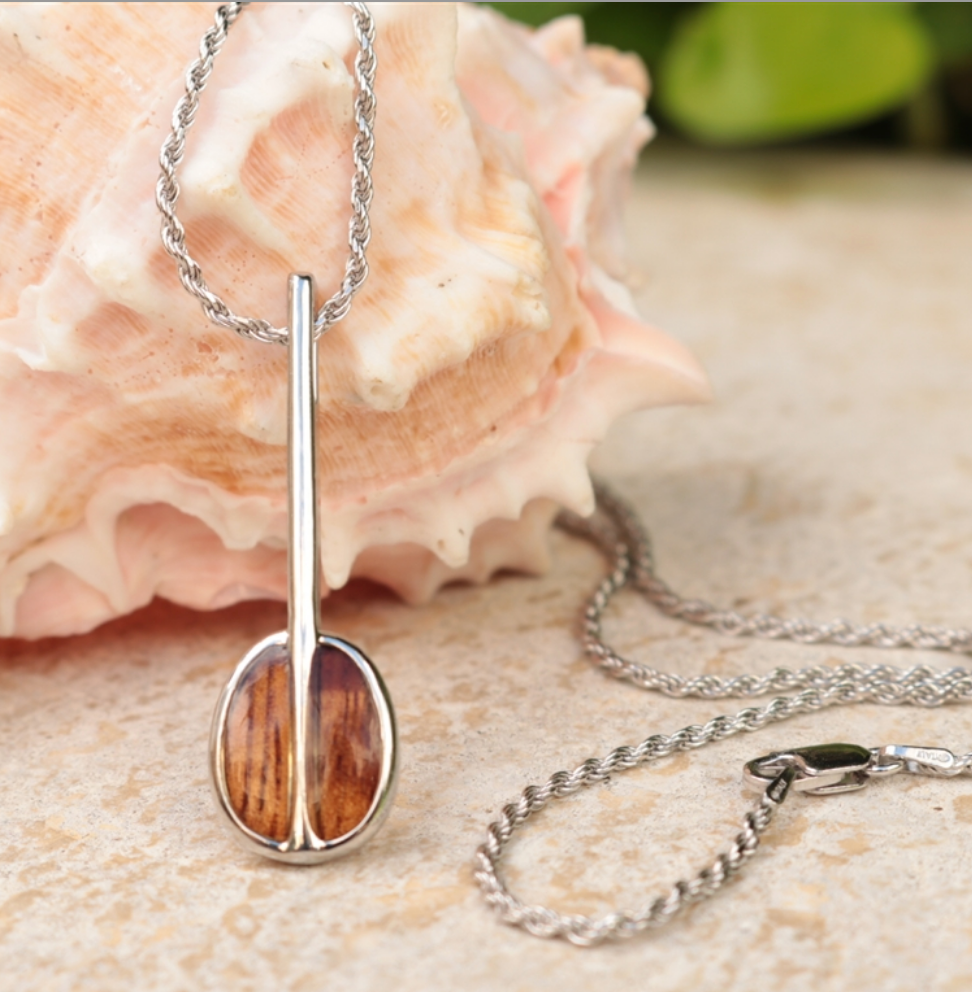 Paddlers love our Koa Outrigger Paddle with 20" Rope Chain! – Showcase ...