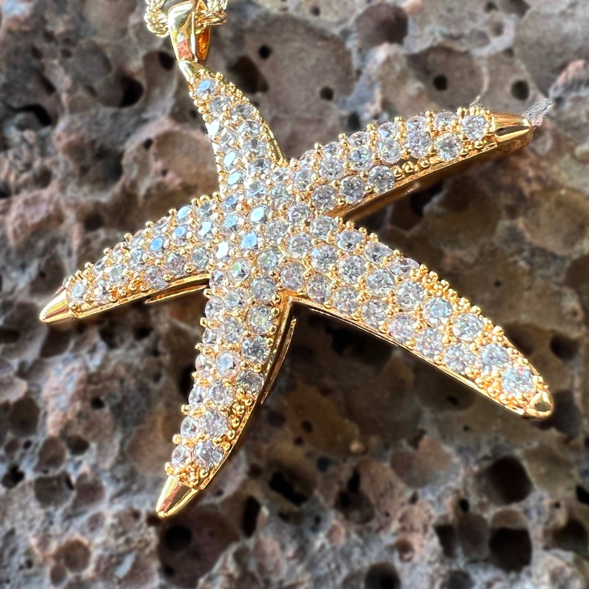 Pave Star Fish Pendant and Chain – Showcase Hawaii